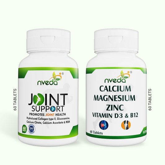 Nveda Joint Support and Calcium Complex Combo for Joints Health